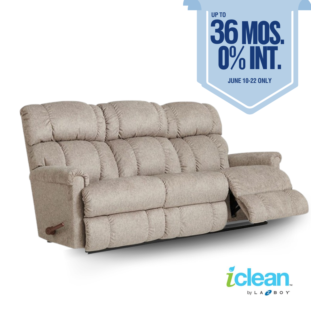 PINNACLE iClean Fabric Motion Reclining Sofa with Drop Down Table – LA-Z-BOY PHILIPPINES